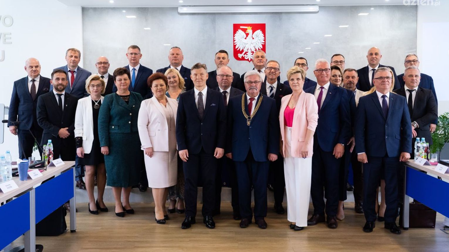 Pierwsza sesja VII kadencji Rady Powiatu Radomskiego. Waldemar Trelka ...