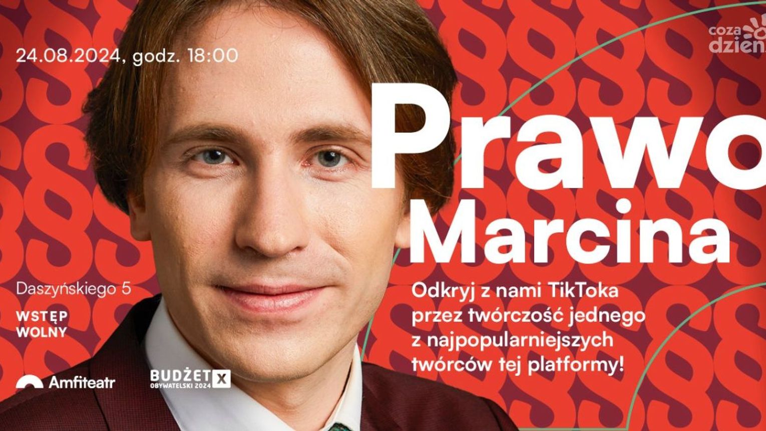 Prawo Marcina w radomskim Amfiteatrze. Spotkanie z najpopularniejszym ...