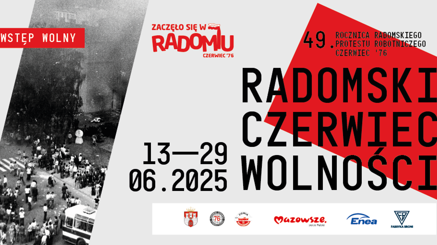 Radomski Czerwiec '76 - harmonogram wydarzeń